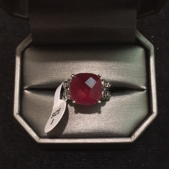 Jewelry | Gorgeous Emerald Cut Ruby Gemstone 925 Silver | Poshmark